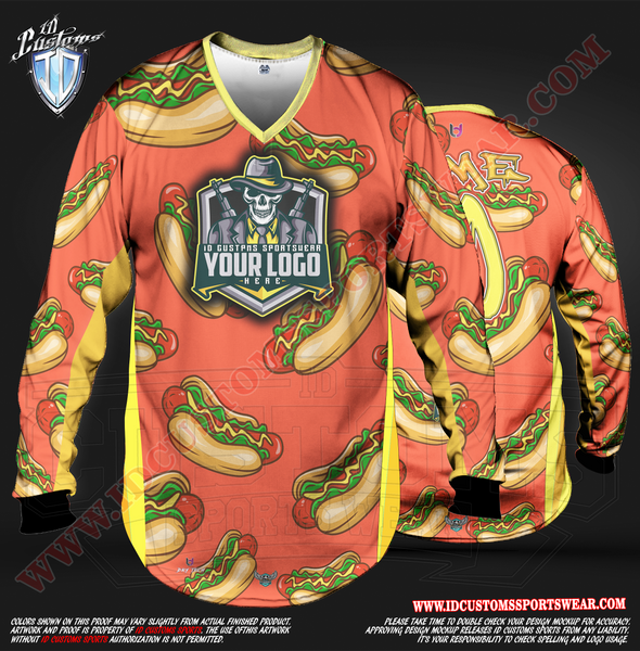 153 MMM Hot Dogs Reg Paintball Shirt – ID Customs SportsWear
