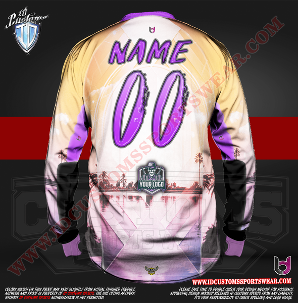 45 Scar Face Paintball Pro Shirt – ID Customs SportsWear