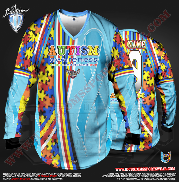 94 Autism Awareness Reg Paintball Shirt – ID Customs SportsWear