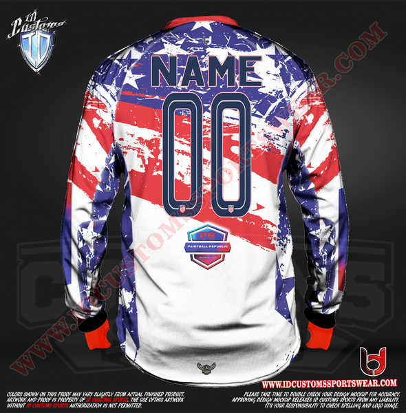 Paintball Republic USA 2 Paintball Pro Shirt (Copy) – ID Customs SportsWear