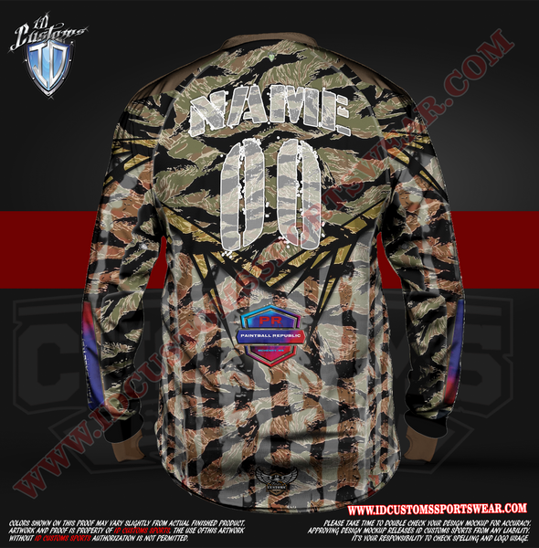 Paintball Republic USA Camo Paintball Pro Shirt – ID Customs SportsWear