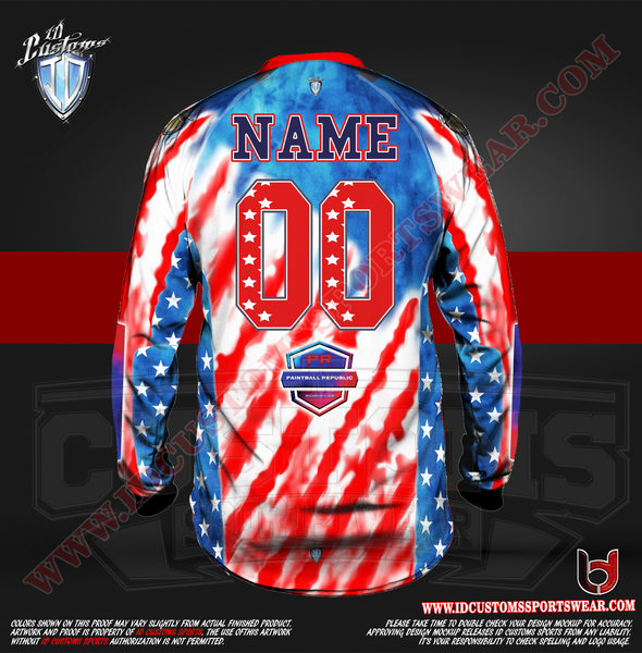 Paintball Republic USA 2 Reg Paintball Shirt – ID Customs SportsWear