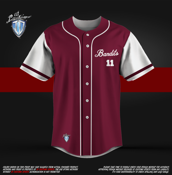 Bandits Baseball Shirt – ID Customs SportsWear