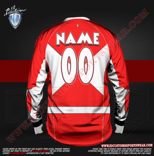 Red Ranger Paintball Pro Shirt – ID Customs SportsWear