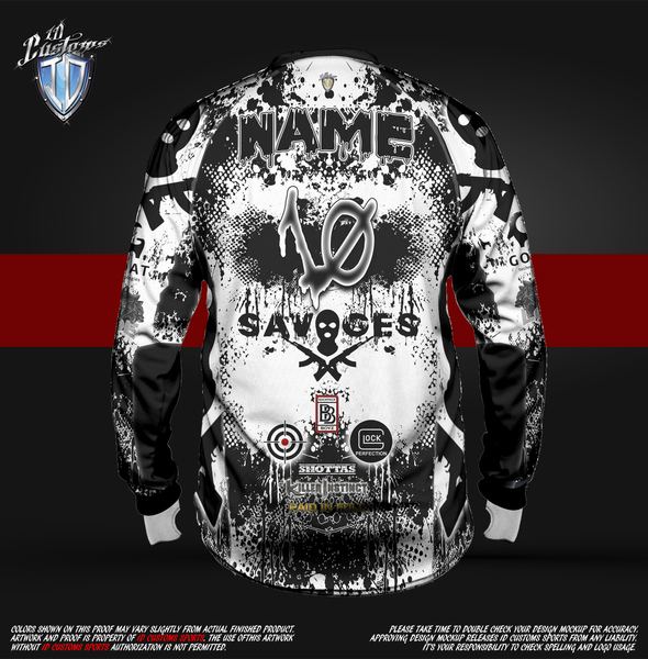 Savages Paintball Pro Shirt and HeadBand – ID Customs SportsWear
